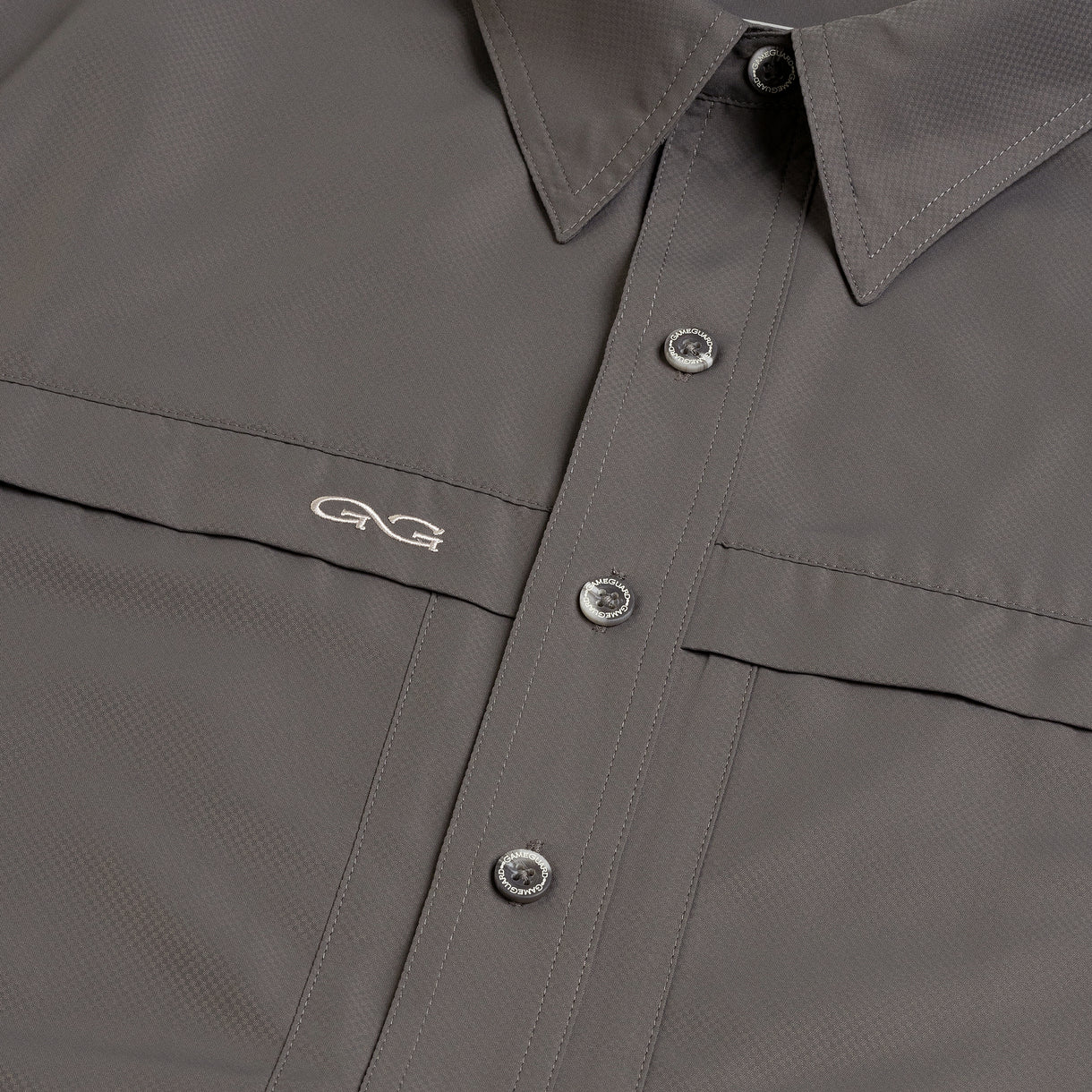 GunMetal MicroFiber Shirt | GameGuard Fishing Shirt – GameGuard ...